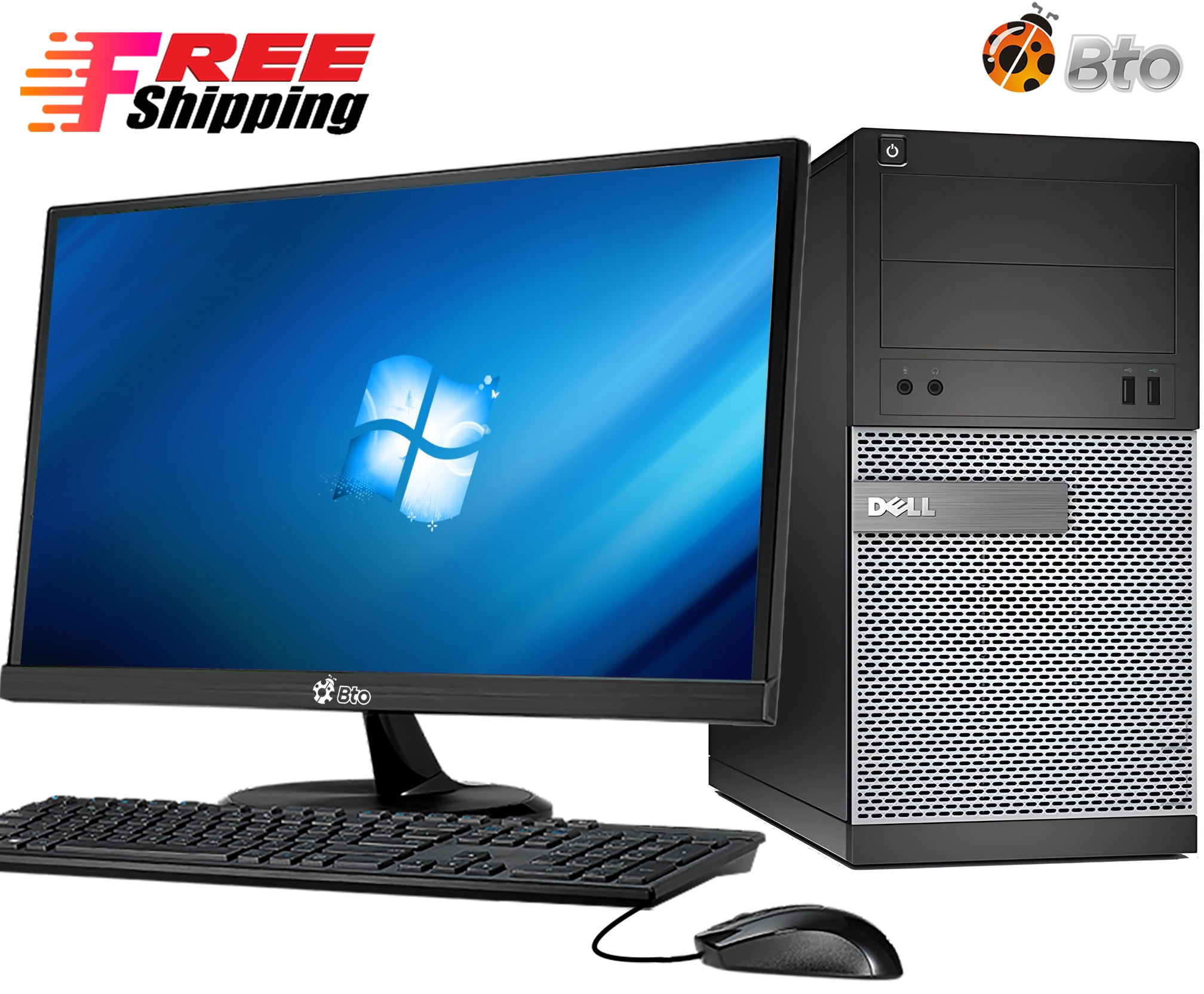 Restored Dell 390 Desktop Tower Computer PC Intel Core i52400 2nd Gen ...