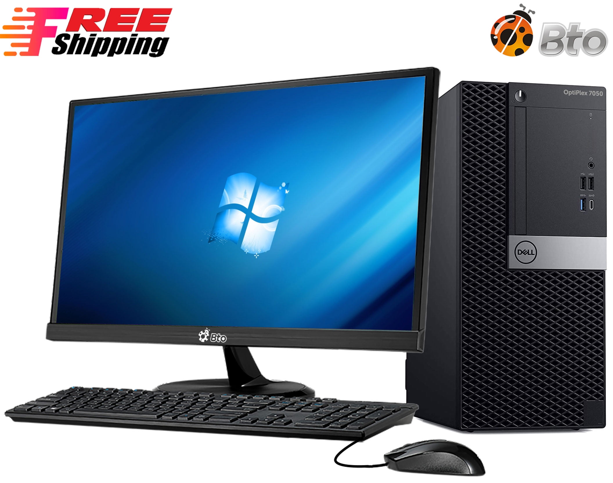 Restored Dell 7050 Desktop Tower Computer PC Intel Core i57500 7th Gen ...