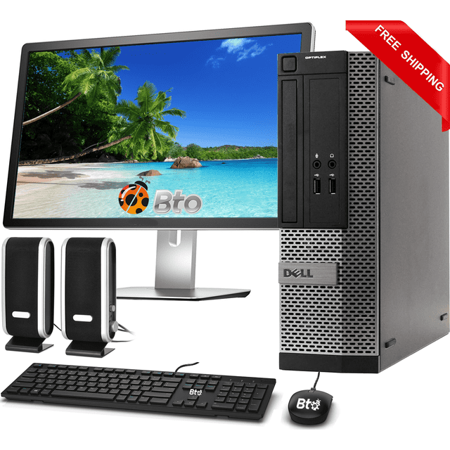 Restored Dell Desktop Computer Intel Core i3, 8GB Ram, 500GB HDD, 19 ...