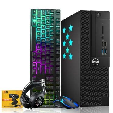 Pre-Owned Dell RGB Gaming Desktop PC, Intel Quad I5 up to 3.6GHz, 16GB ...