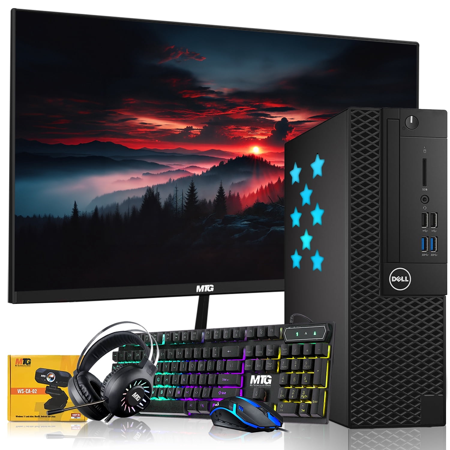 Restored Dell Desktop PC Gaming Bundle - Intel Core i7, 16GB RAM, 512GB ...