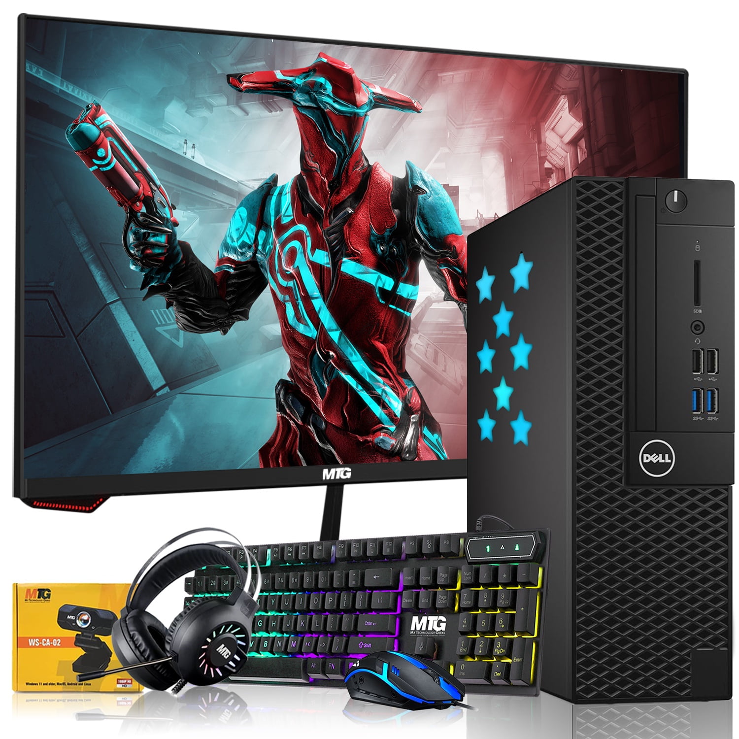 Restored Dell Desktop PC Gaming Bundle - Intel Core i7, 32GB RAM, 1TB ...