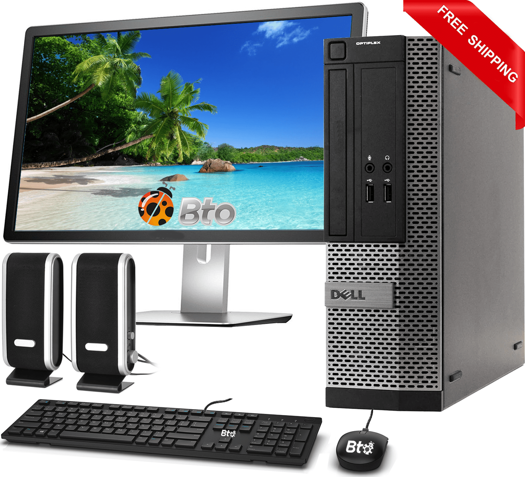 Restored Dell Desktop SFF Computer Intel Core i3 Processor, 4GB Ram ...