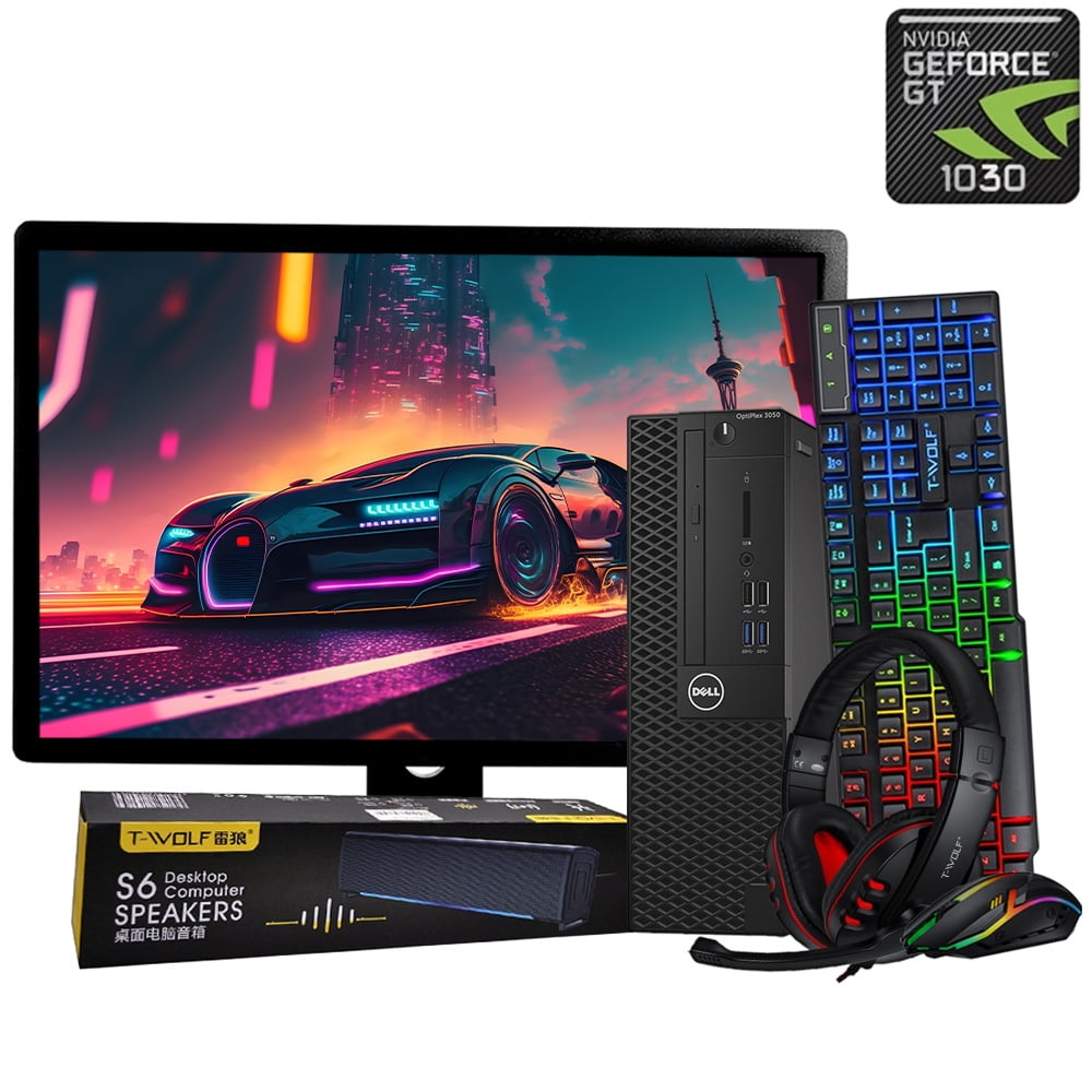 Restored Dell Gaming PC 3050 SFF, Intel Core i5 Processor, 16GB Memory ...