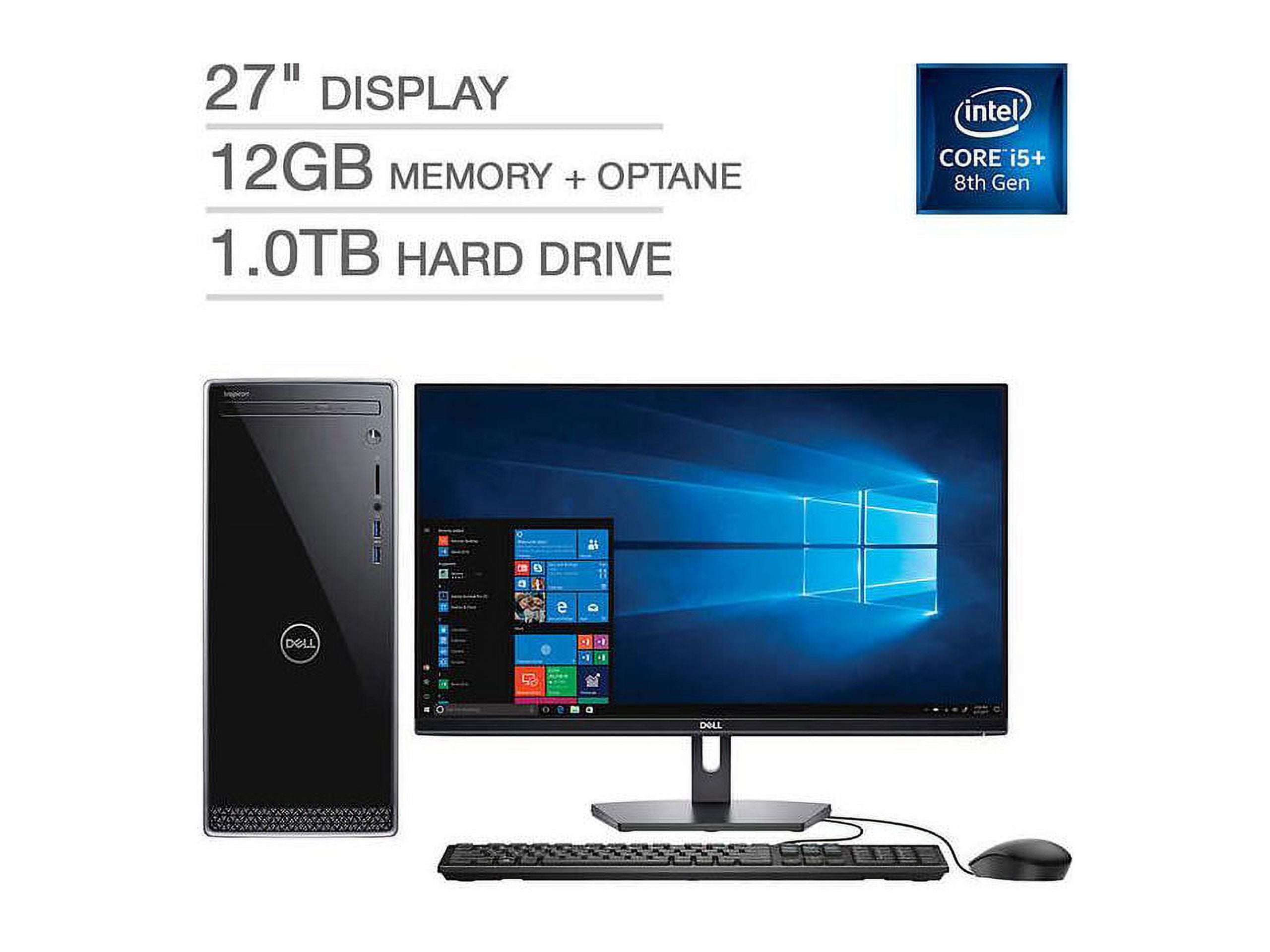 Restored Dell Inspiron Tower 27" Monitor Bundle, Intel Core i5 2.8 GHz ...