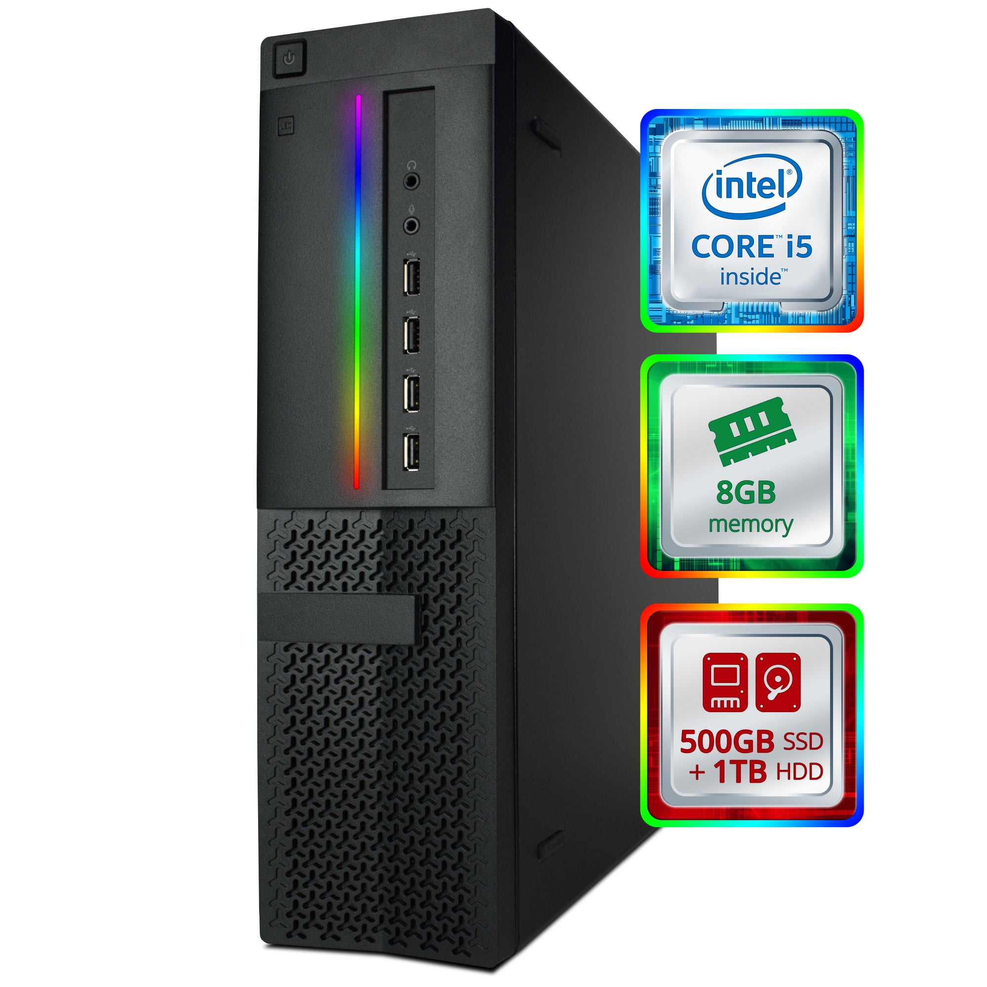 Restored Dell OptiPlex 7010 Small RGB Desktop Computer (SFF) Intel i5 ...