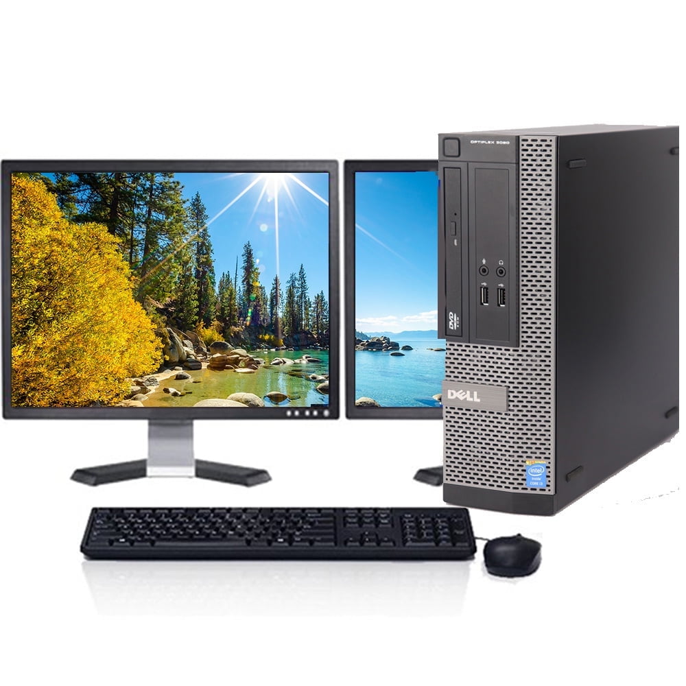 "Dell OptiPlex Desktop Computer SFF Core i3 8GB 1TB HDD DVD Wi-Fi Dual ...
