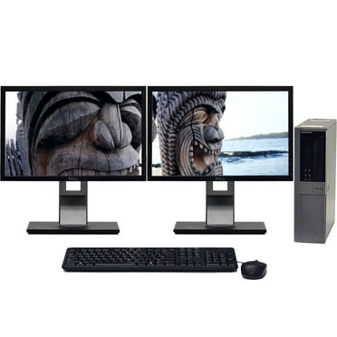 Restored Dell Dual Monitor Desktop Computer Intel i5 3.1GHz 8GB Memory ...