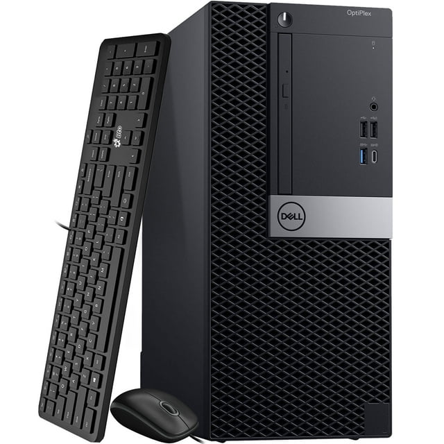 Restored Dell OptiPlex Desktop Computer Tower Intel Hexa Core i7-8700 ...
