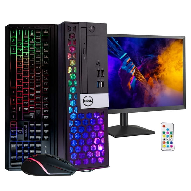 Restored Dell OptiPlex Desktop PC Bundle | Custom RGB | Intel Core i5 ...