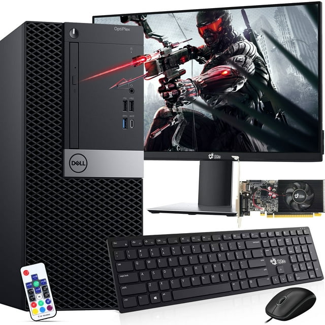 Restored Dell OptiPlex Gaming PC Tower Intel Core i7-8700 Processor ...