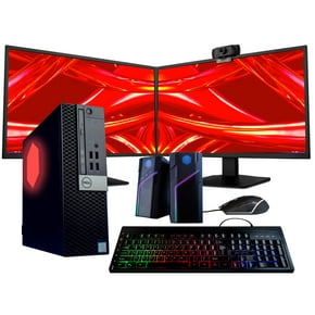 Desktop Computer Dual Monitors