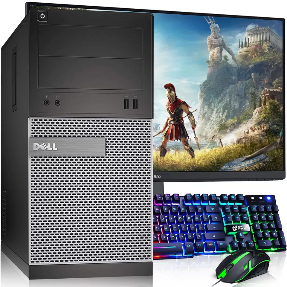 Restored Dell Optiplex Tower Gaming PC Desktop Computer Intel Quad Core ...