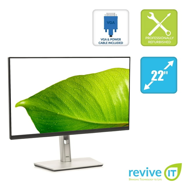 Restored Dell P2222H 22" Widescreen 1920x1080 16:9 LCD Monitor VGA HDMI ...