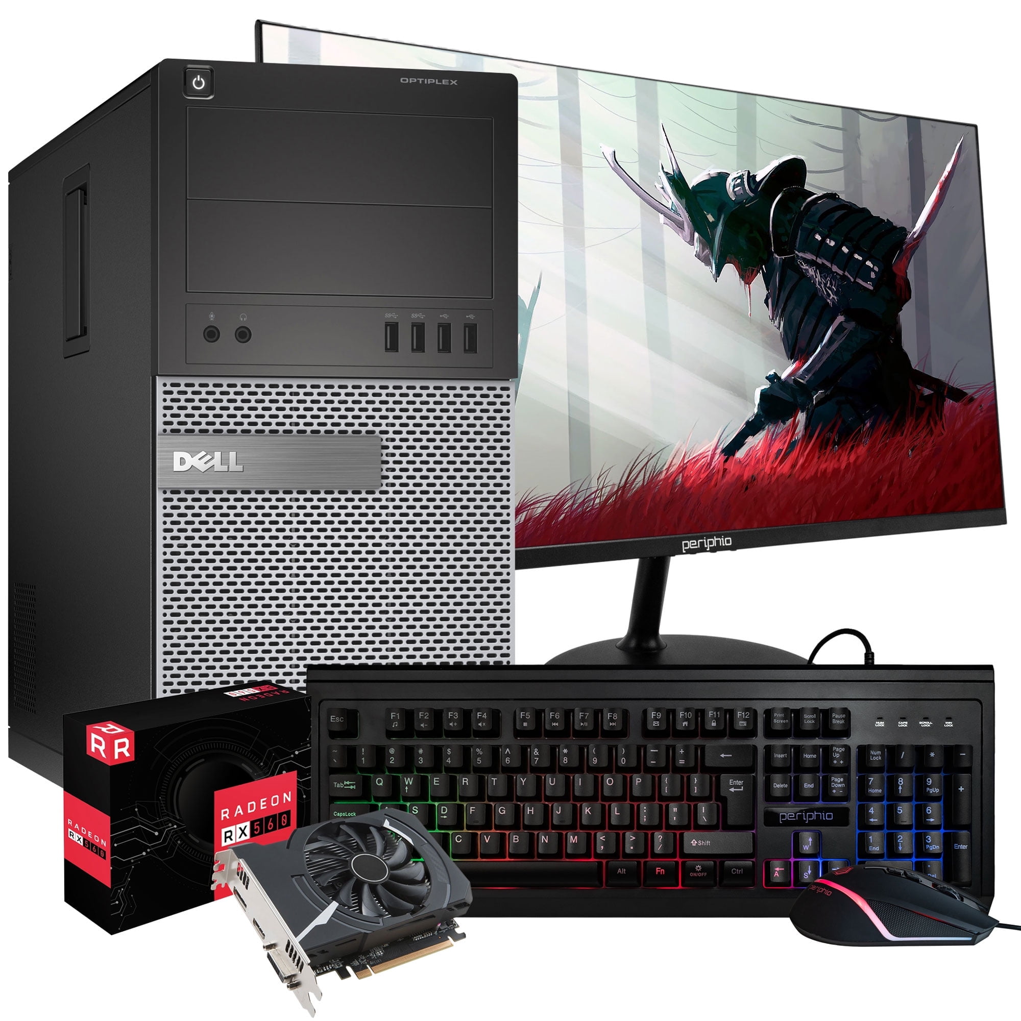 Restored Dell Prebuilt Gaming Desktop PC Core i5 + Radeon RX560 4GB ...