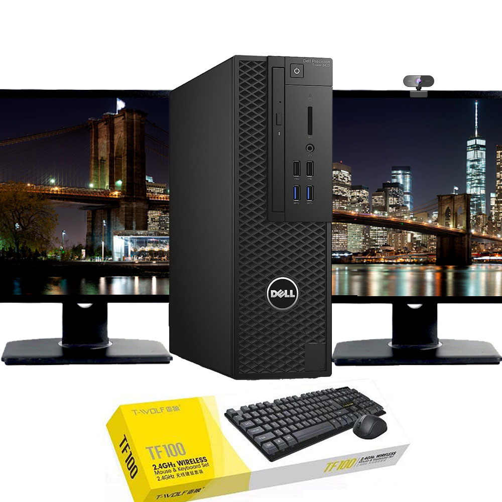 Restored Dell Precision Desktop Computer Intel Xeon CPU 16GB RAM 500GB ...