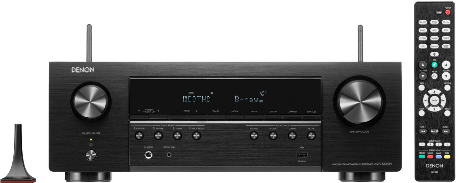 Restored Denon AVRS660H 5.2 Channel 8K Home Theater Receiver with Dolby ...