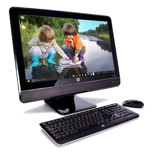 Restored Desktop Computer Bundle-Fast HP 8200 23" All In One Windows 10 ...