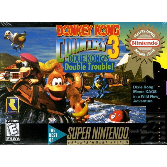 Restored Donkey Kong Country 3: Dixie Kong's Double Trouble (Super ...