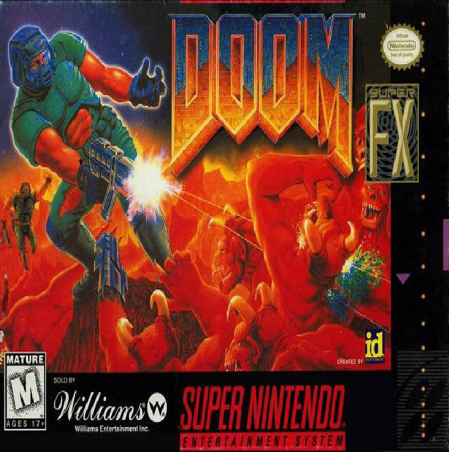 Restored Doom (Super Nintendo, 1996) SNES Fighting Game (Refurbished ...