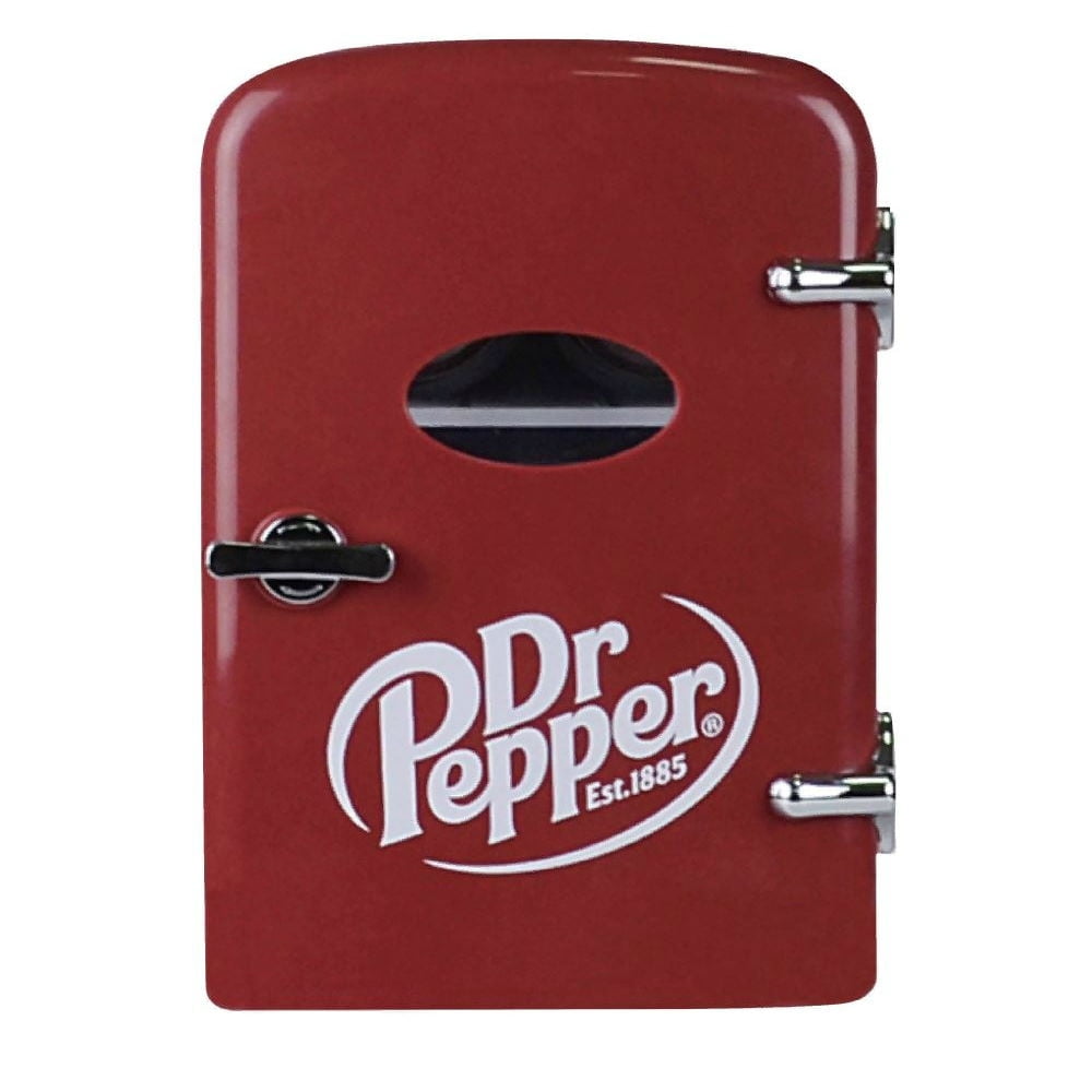 Restored Intertek Dr Pepper Portable Mini Fridge, Burgundy (Refurbished ...