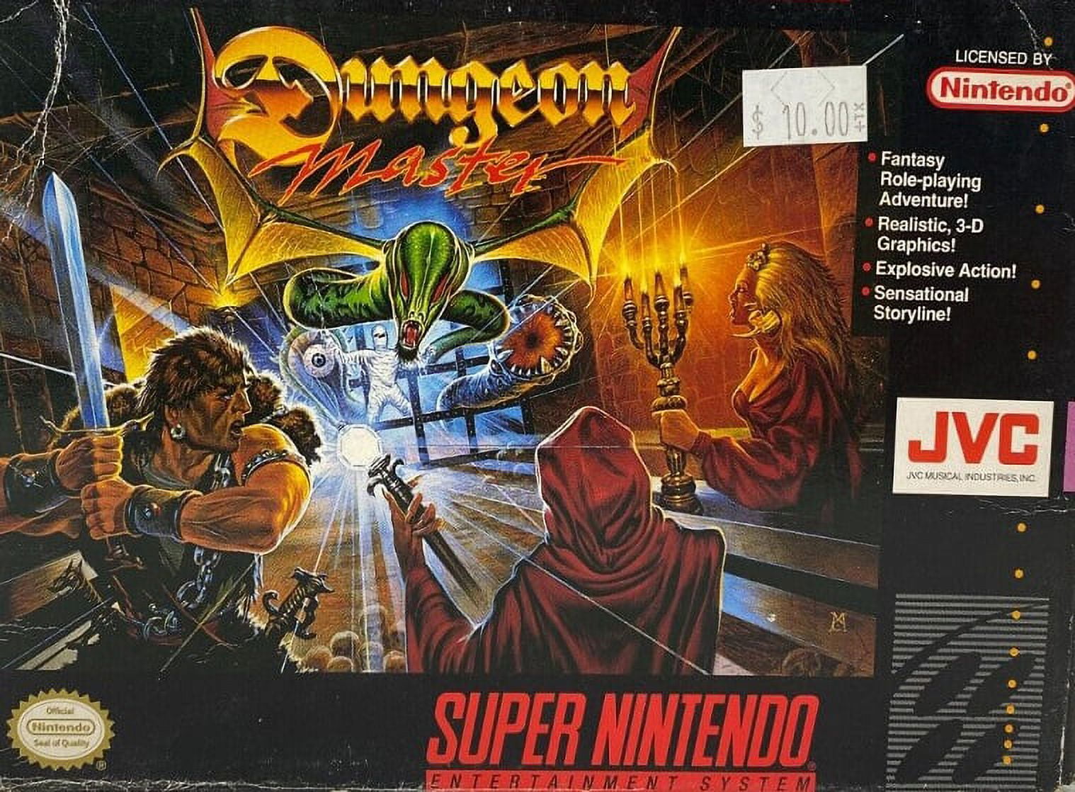 Restored Dungeon Master (Super Nintendo, 1993) SNES Fighting Game ...