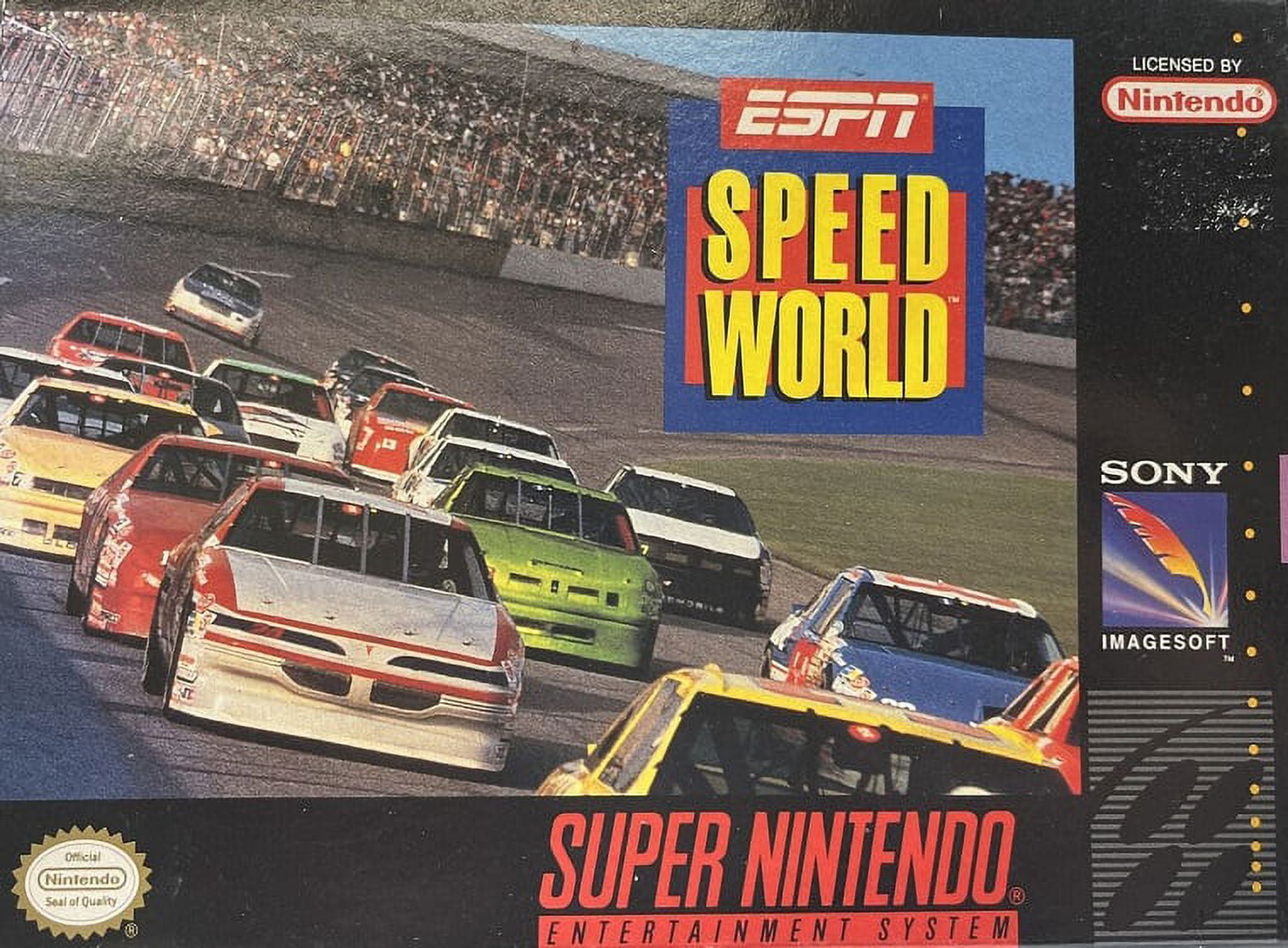 Restored ESPN Speedworld (Super Nintendo, 1994) SNES Racing Game ...