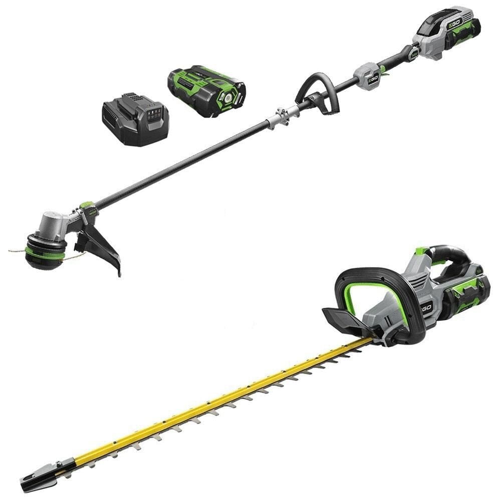 Restored Ego Power+ Brushless Hedge Trimmer Kit And String Trimmer Kit ...