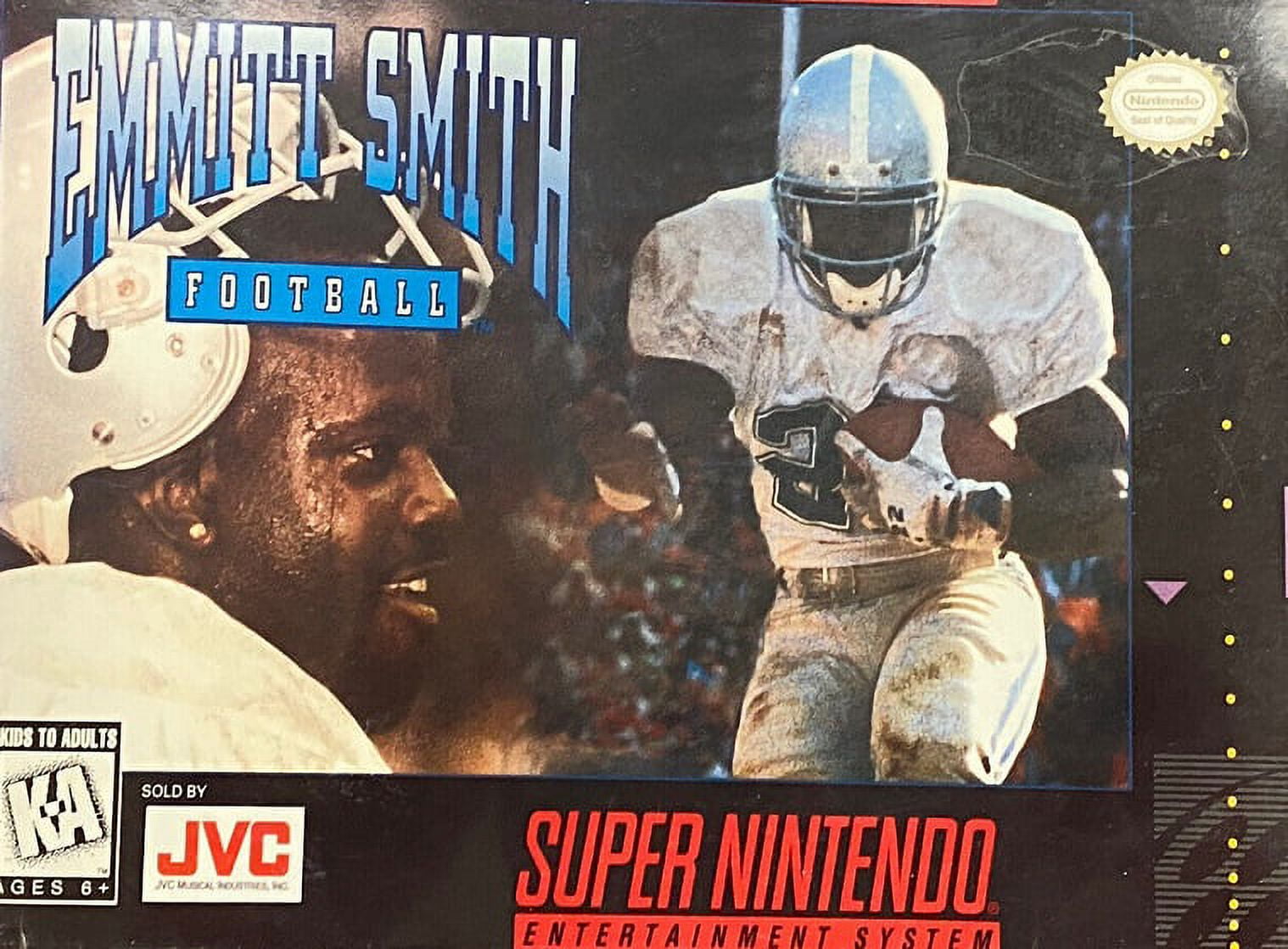 Restored Emmitt Smith Football (Super Nintendo, 1995) (Refurbished ...