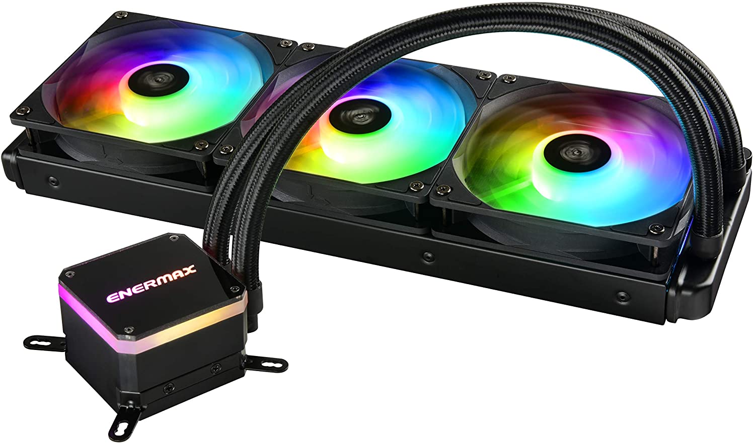 Restored Enermax ELC-LMT360-ARGB Liqmax III 360 Addressable RGB AIO CPU ...