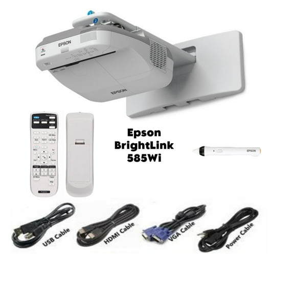 Restored Epson BrightLink 585Wi Interactive WXGA 3LCD Projector (0 to ...