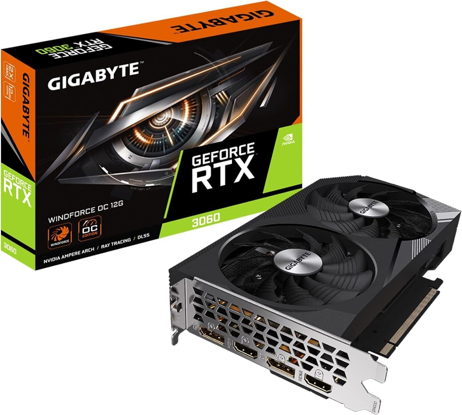 Restored (Factory Refurbished) GIGABYTE RTX 3060 12GB GV-N3060WF2OC ...