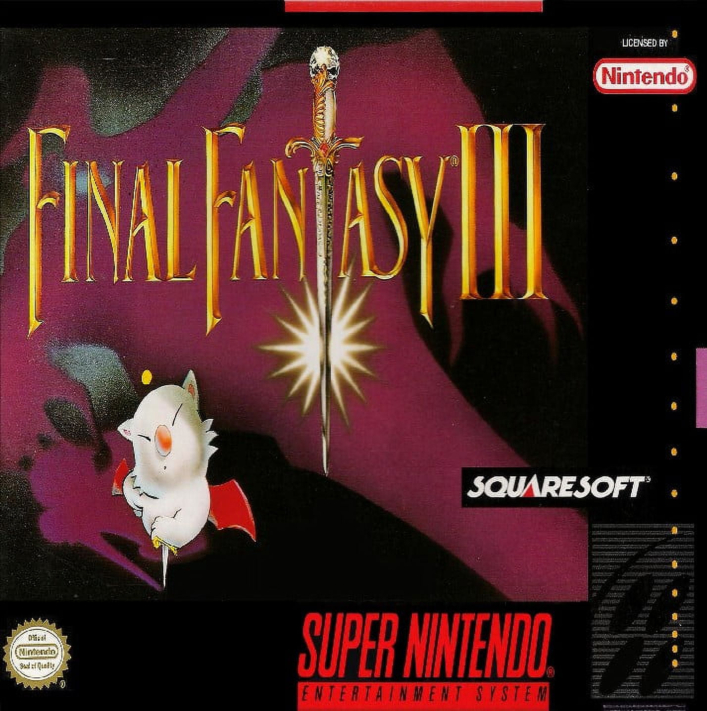 Restored Final Fantasy III (Super Nintendo, 1994) SNES RPG Game ...