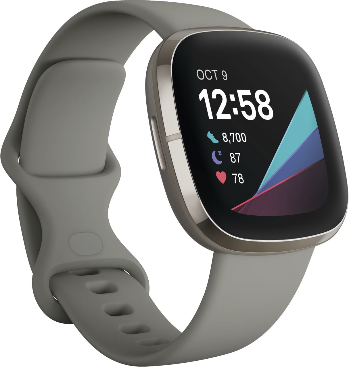 Restored Fitbit FB512SRSG Sense Smartwatch Unisex Sage Green ...