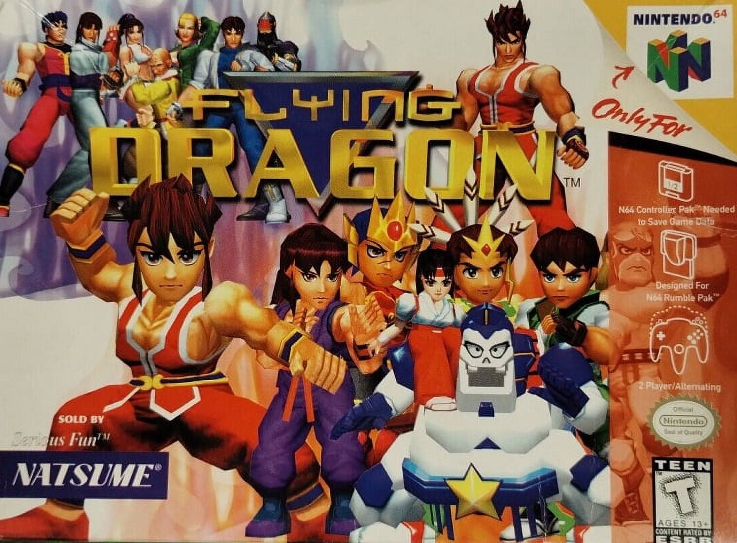 Restored Flying Dragon (Nintendo 64, 1998) Fighting Game (Refurbished ...