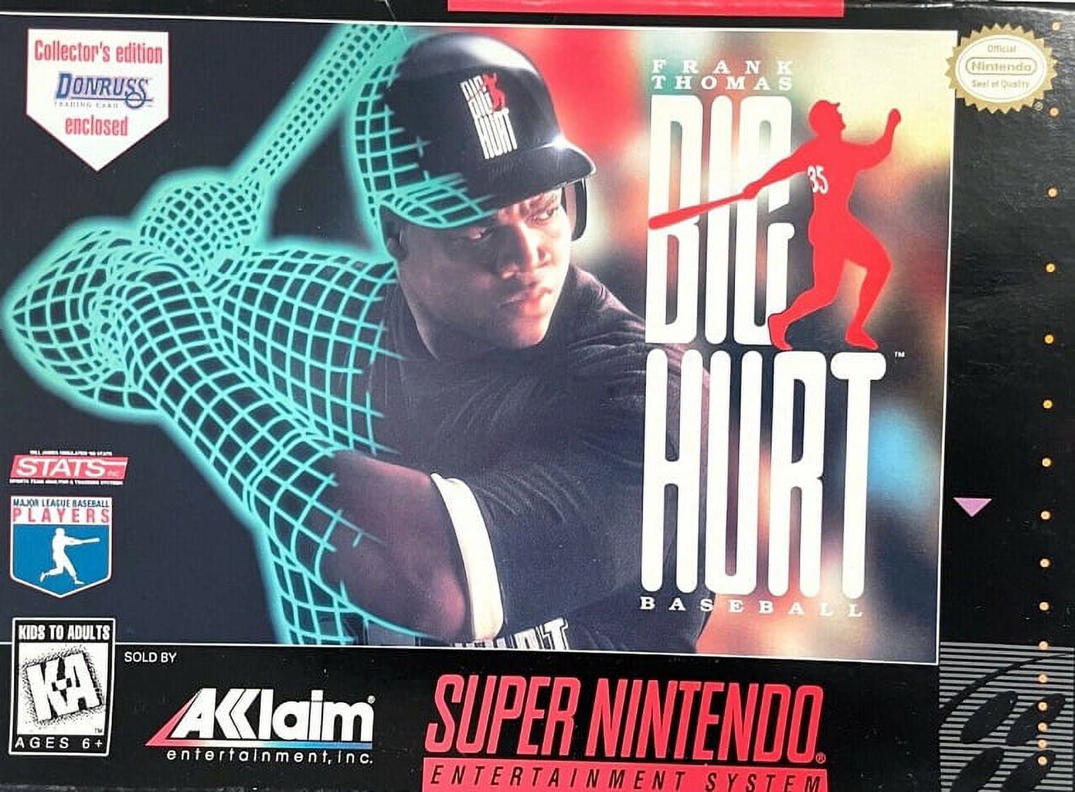 Restored Frank Thomas: Big Hurt Baseball (Super Nintendo, 2000) SNES ...