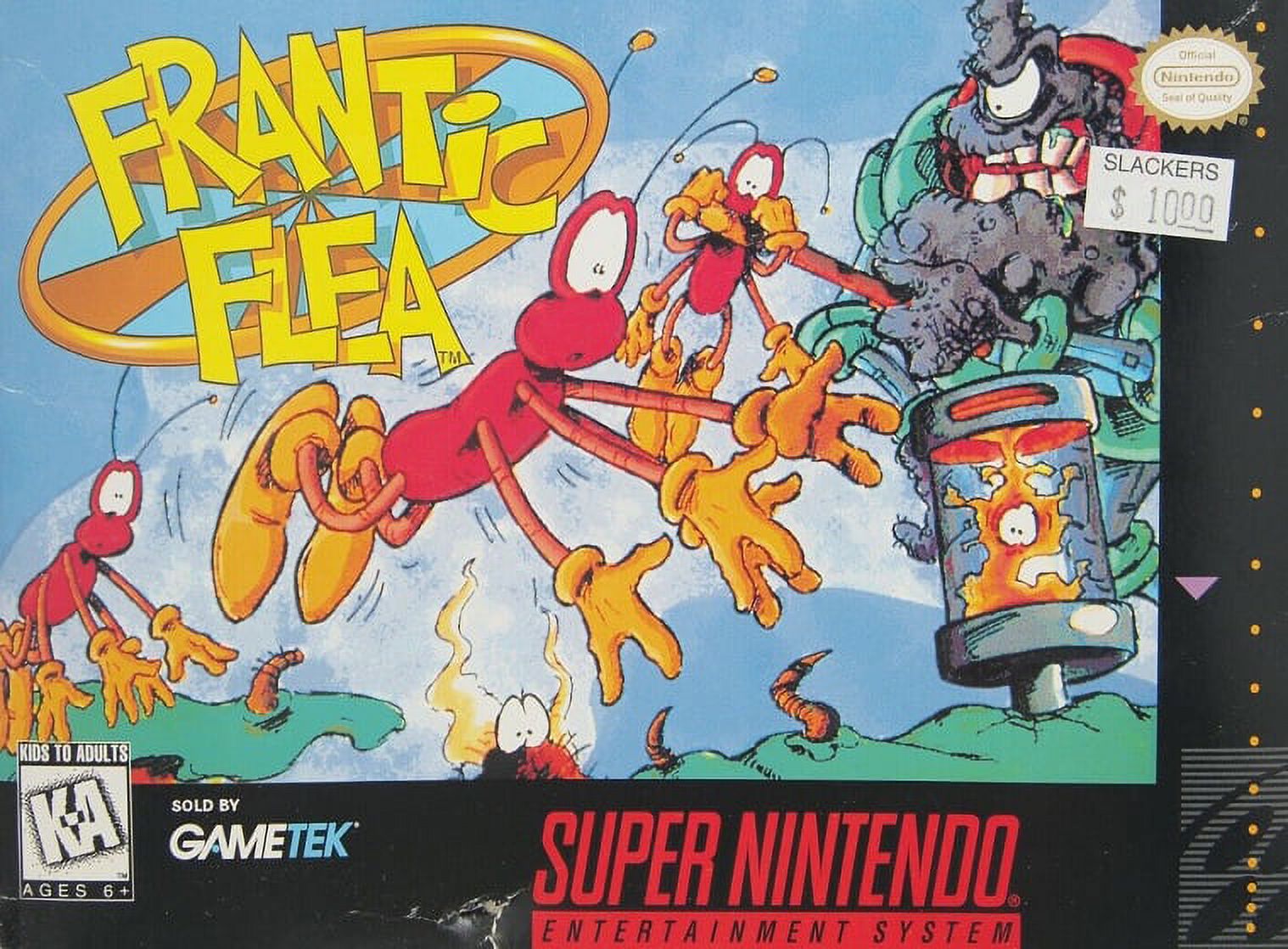 Restored Frantic Flea (Super Nintendo, 1995) SNES Video Game ...