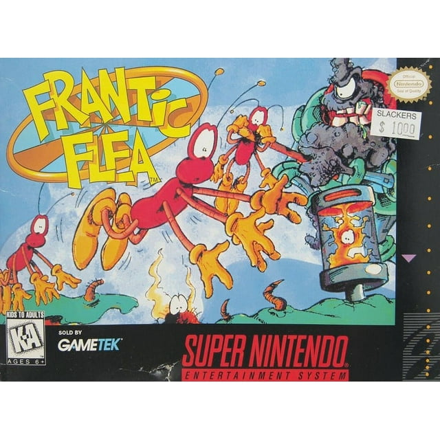 Restored Frantic Flea (Super Nintendo, 1995) SNES Video Game ...