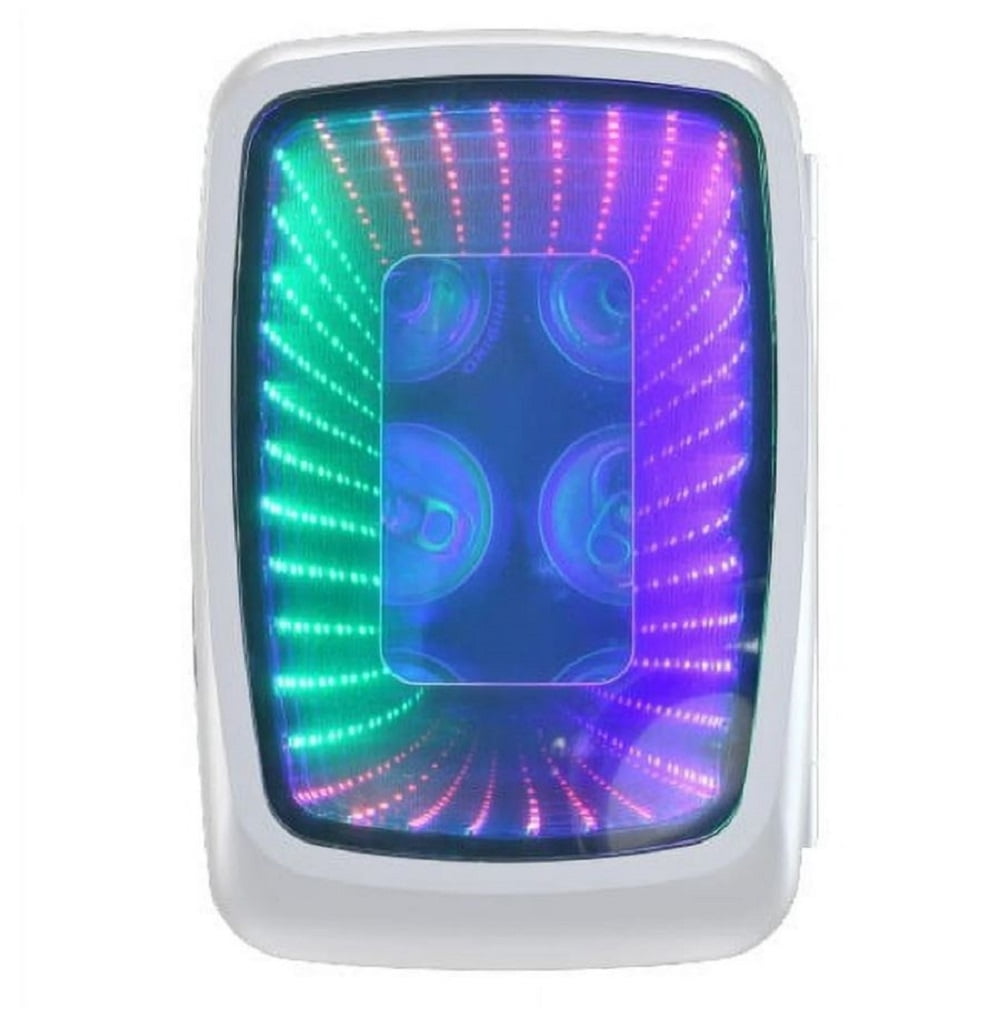 Restored Frigidaire 6 Can Mini Retro Led Light Up Beverage Fridge ...
