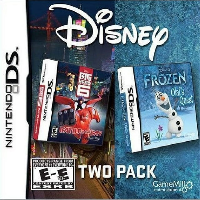 Restored Frozen Olaf's Quest & Big Hero 6 (Nintendo DS, 2016) Disney ...