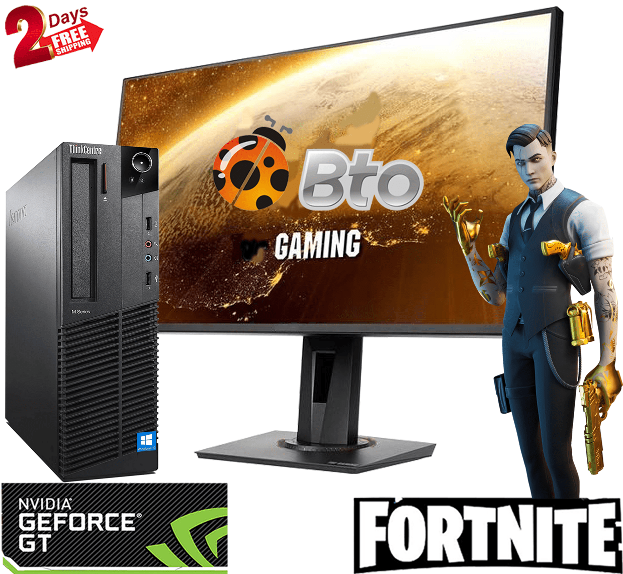 Restored Gaming Computer Lenovo Core i5 Desktop SFF 8GB Ram, 2TB HDD ...
