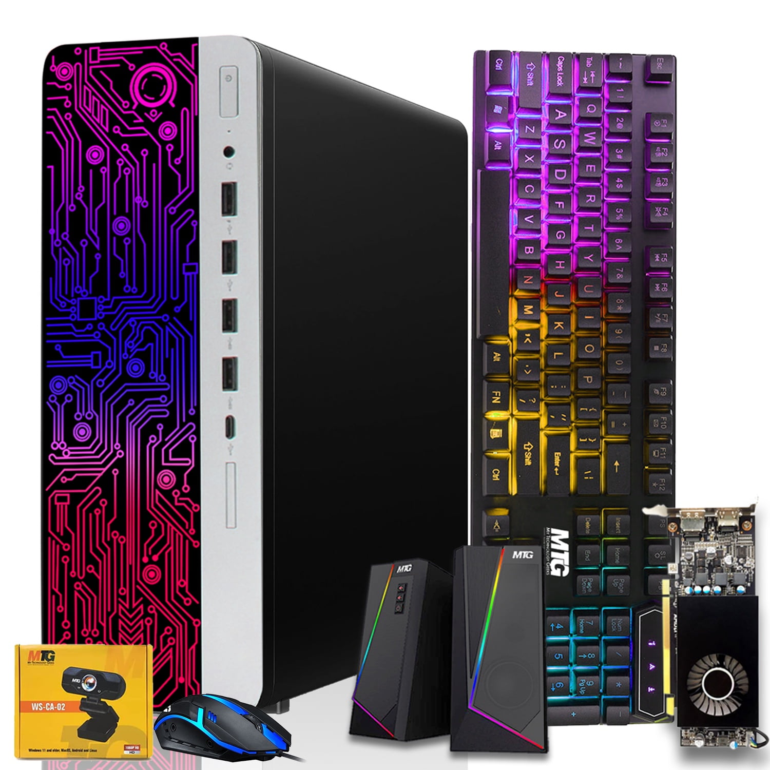 Restored HP G3 Gaming Desktop PC, Intel Core i5 4th Gen, AMD RX 550 ...