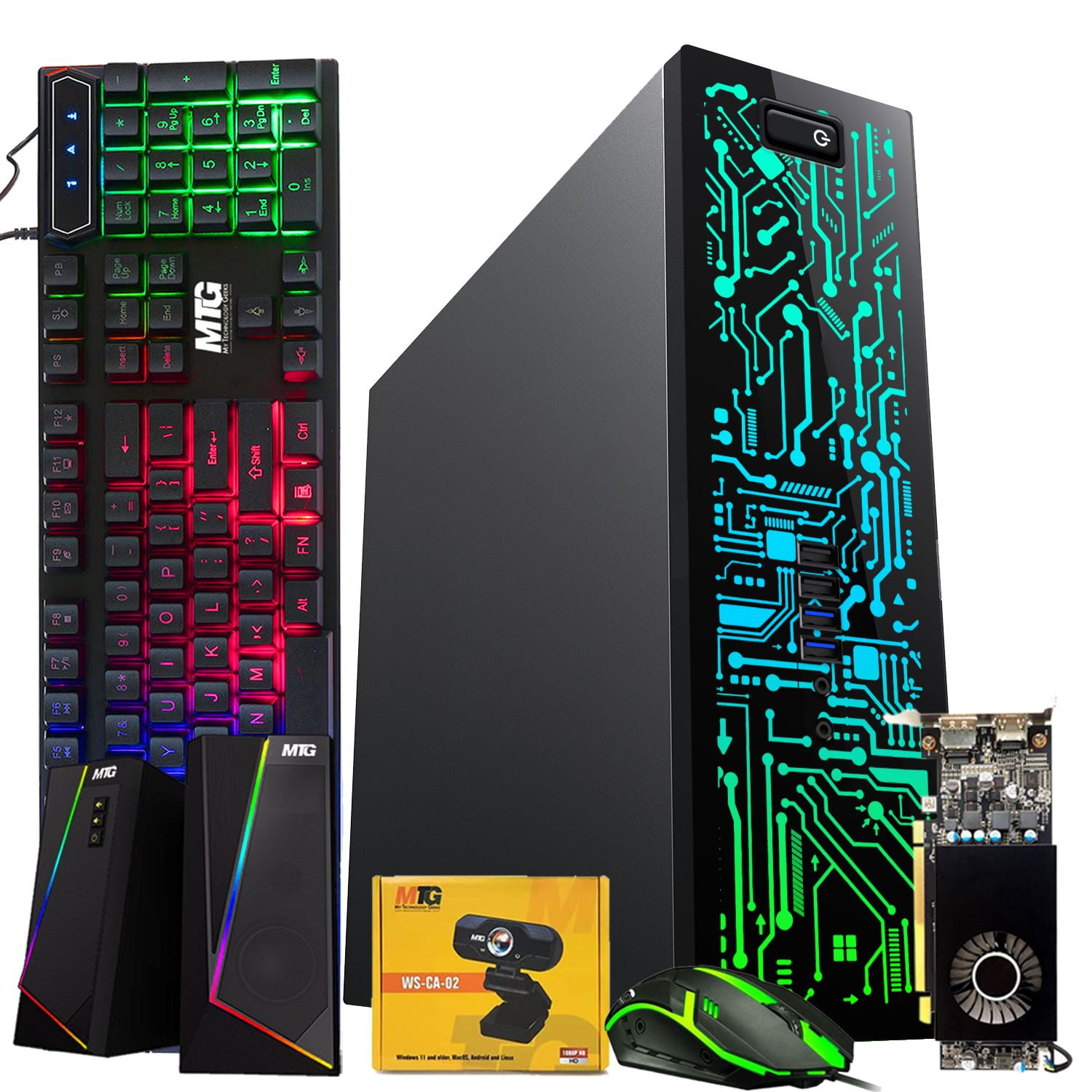 Restored Gaming Desktop PC, Intel Core i5 4th Gen, TechMagnet Zeus, AMD ...