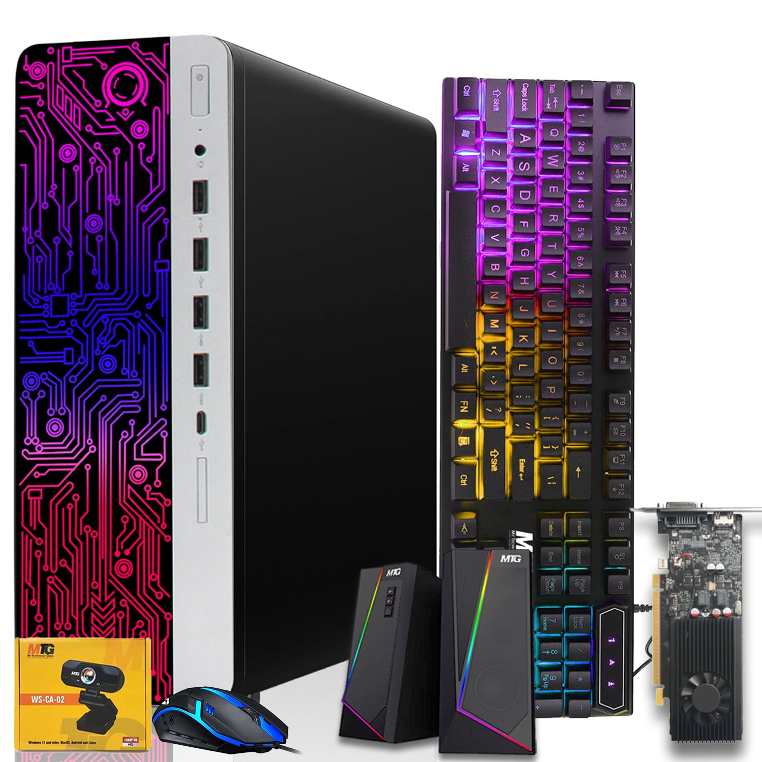 Restored HP G3 Gaming Desktop PC, Intel Core i5 4th Gen, GT 1030 ...