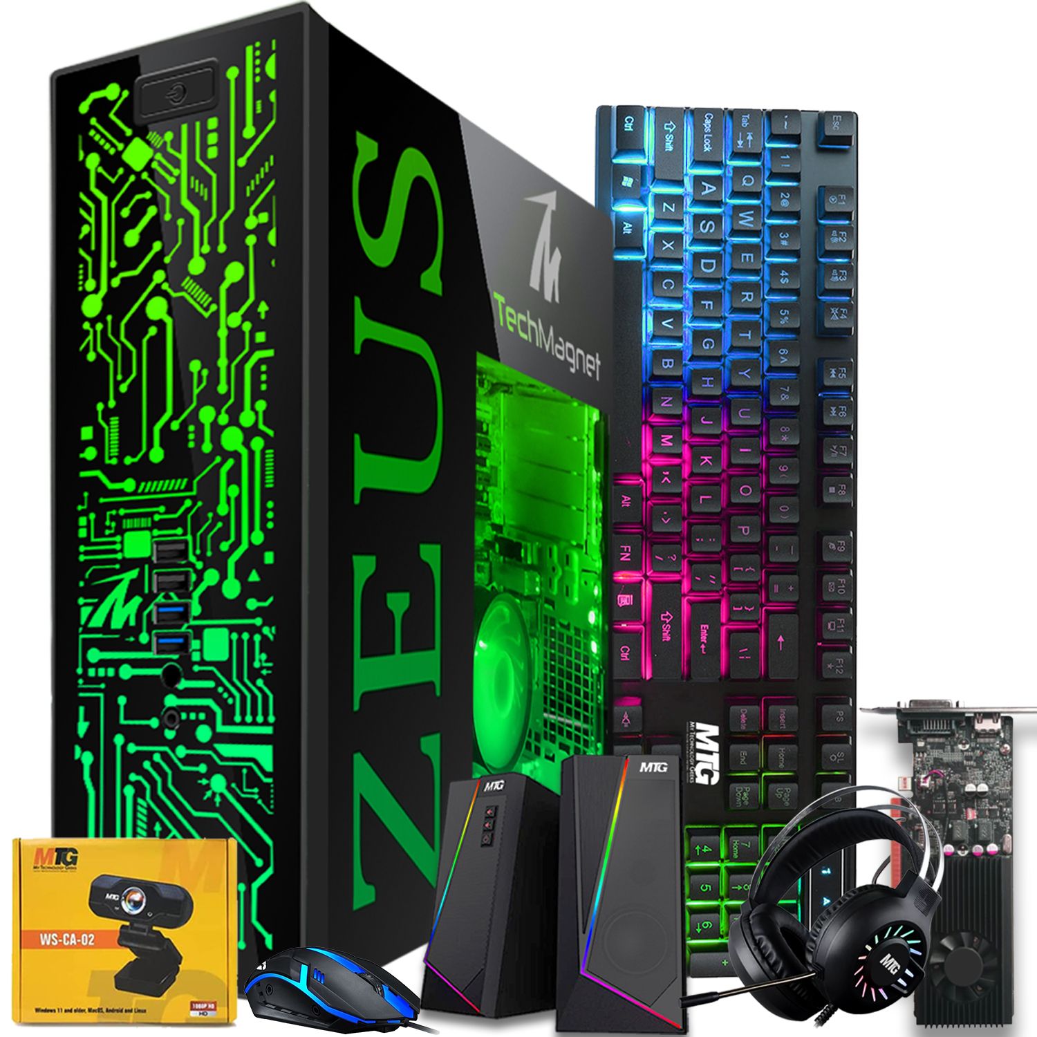Velztorm Black Praetix Gaming Desktop PC (14th Gen Intel i9-14900K 2 ...