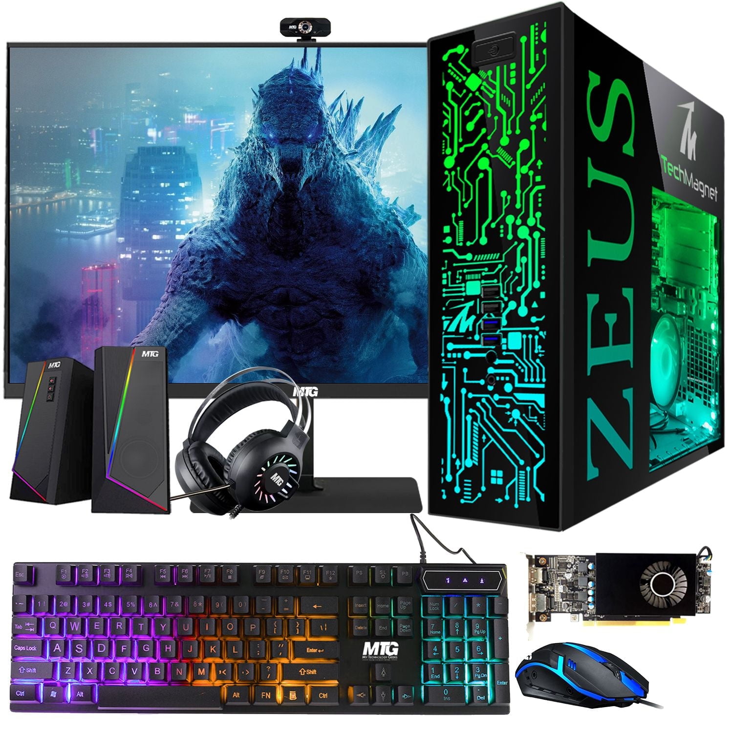 Restored TechMagnet Gaming Desktop PC, Intel i5 6th Gen, Zeus Pro 6, RX ...