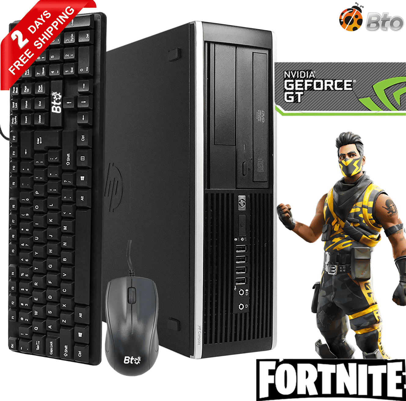 Restored Gaming HP SFF Computer Intel Core i5 3rd Gen. 8GB Ram, 1TB HDD ...