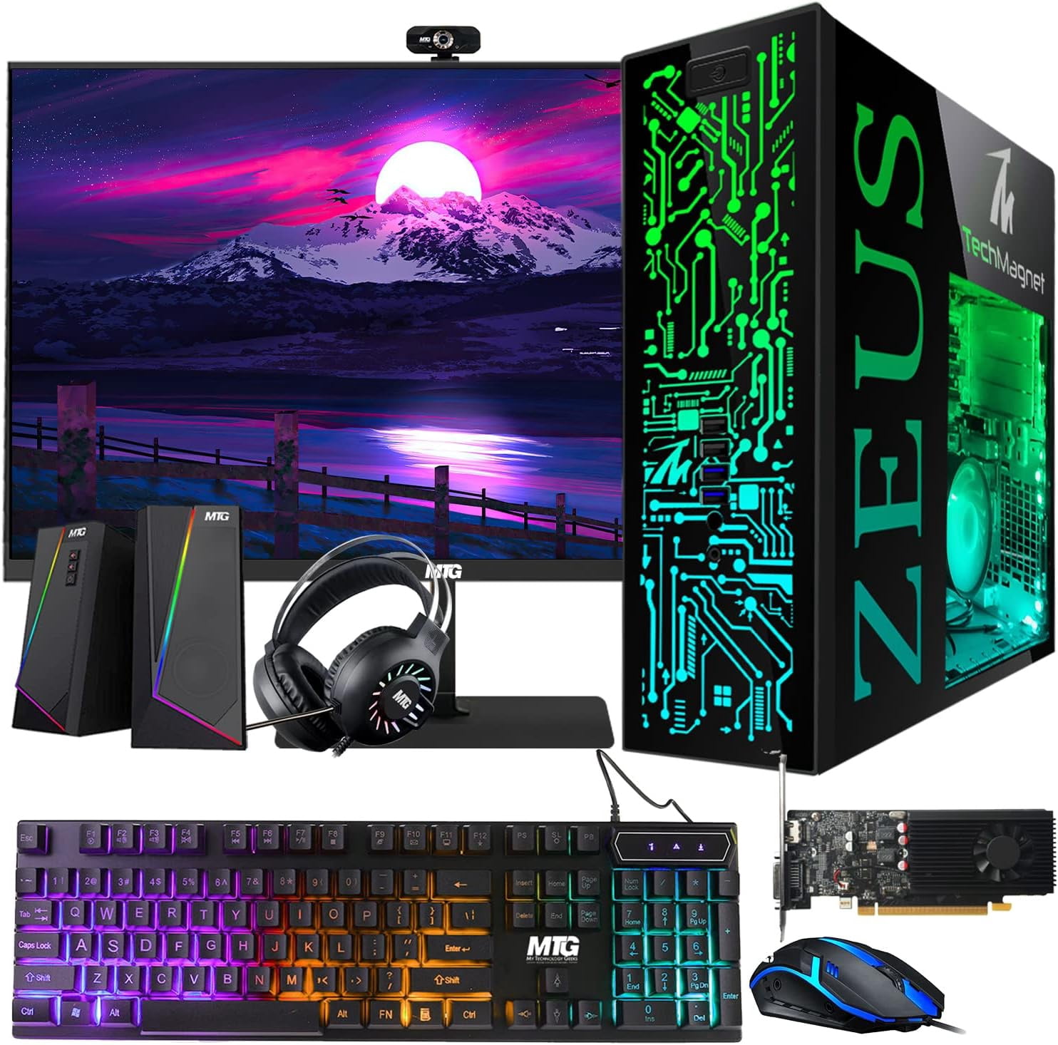 Restored Gaming PC, Core i5 4th Gen, TechMagnet Zeus Pro 4, AMD RX 6400 ...