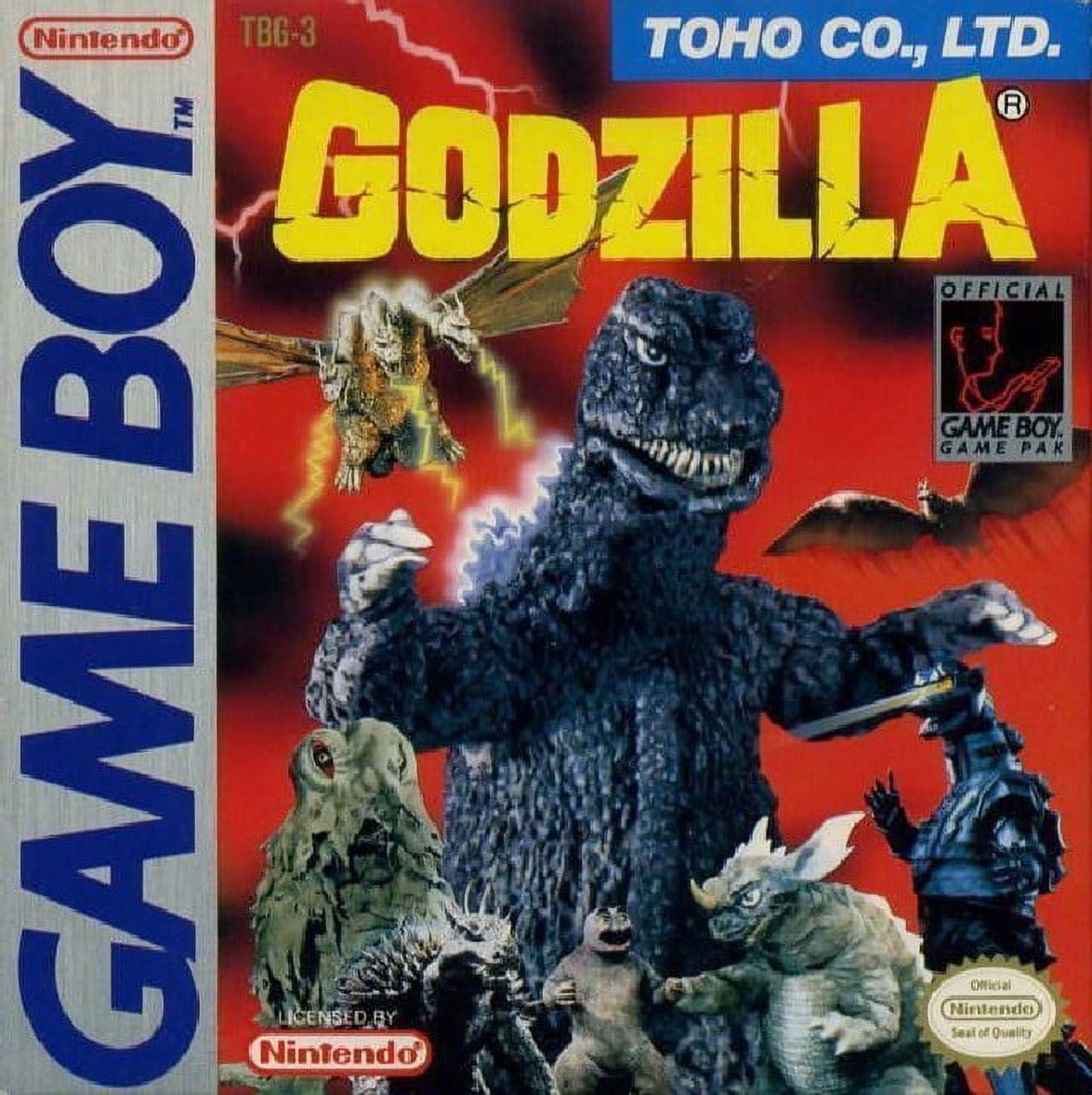 Restored Godzilla (Nintendo GameBoy Original, 1990) Fighting Game ...