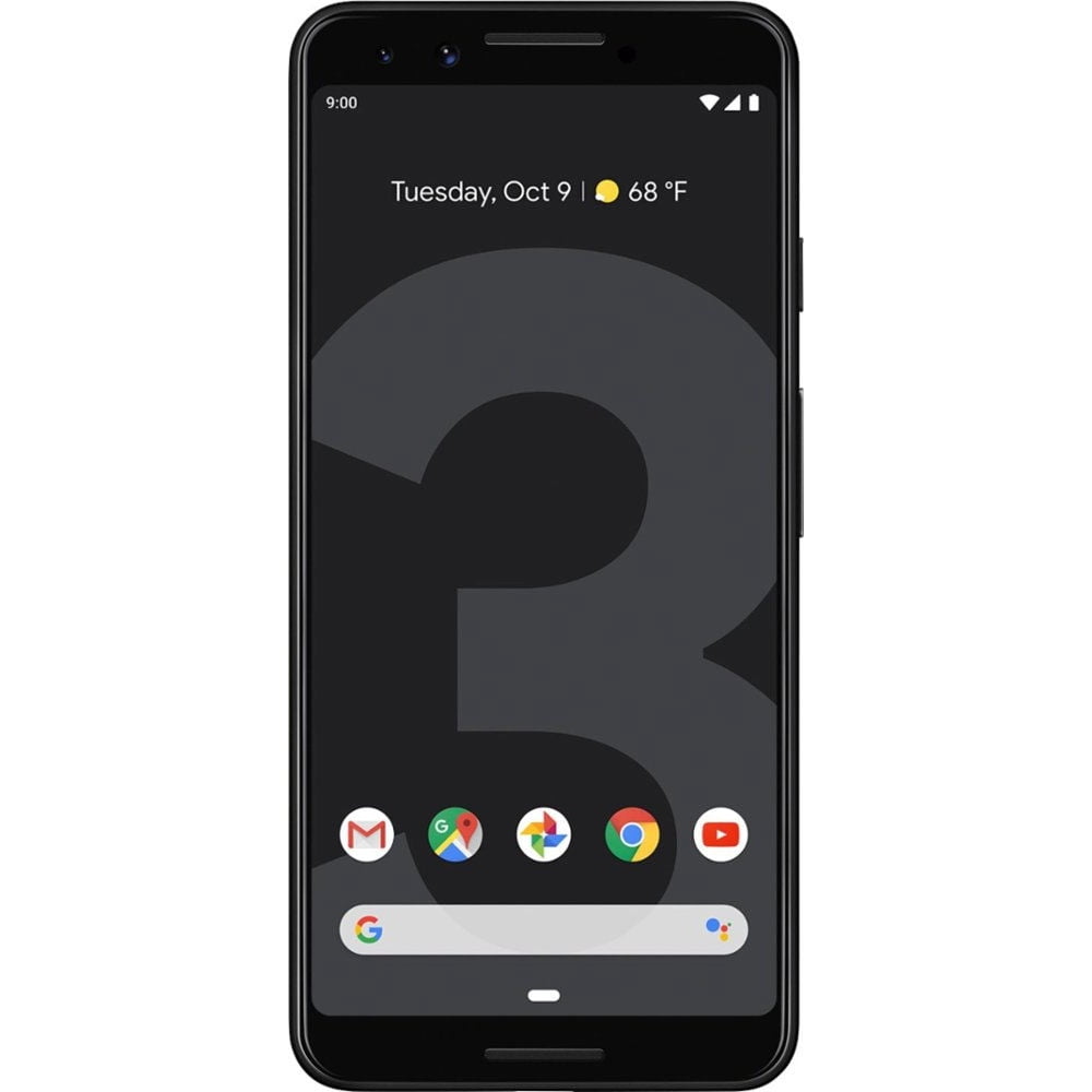 Google Pixel 3, 64GB Black, Unlocked, Refurbished, Reset to Factory ...